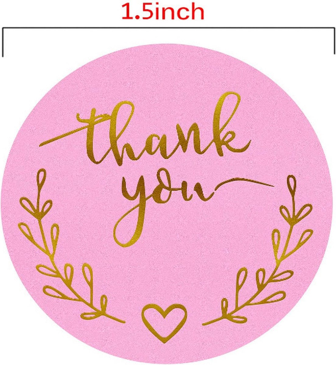 Thank You stickers 50 stuks! - Roze - Sluitstickers - Sluitzegel - Gebak - Koekjes -... | bol.com