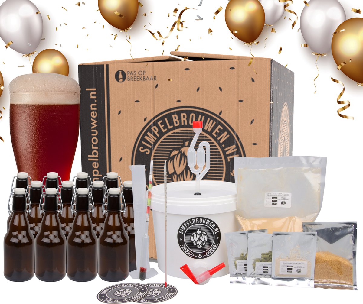 SIMPELBROUWEN® - Cadeaubox IPA bier - Bierbrouwpakket - Zelf Bier ...