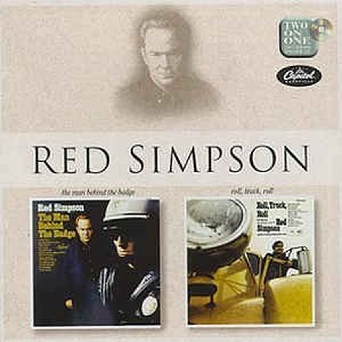 Red Simpson - The Man Behind The Badge / Roll, Truck, Roll (CD), Red ...