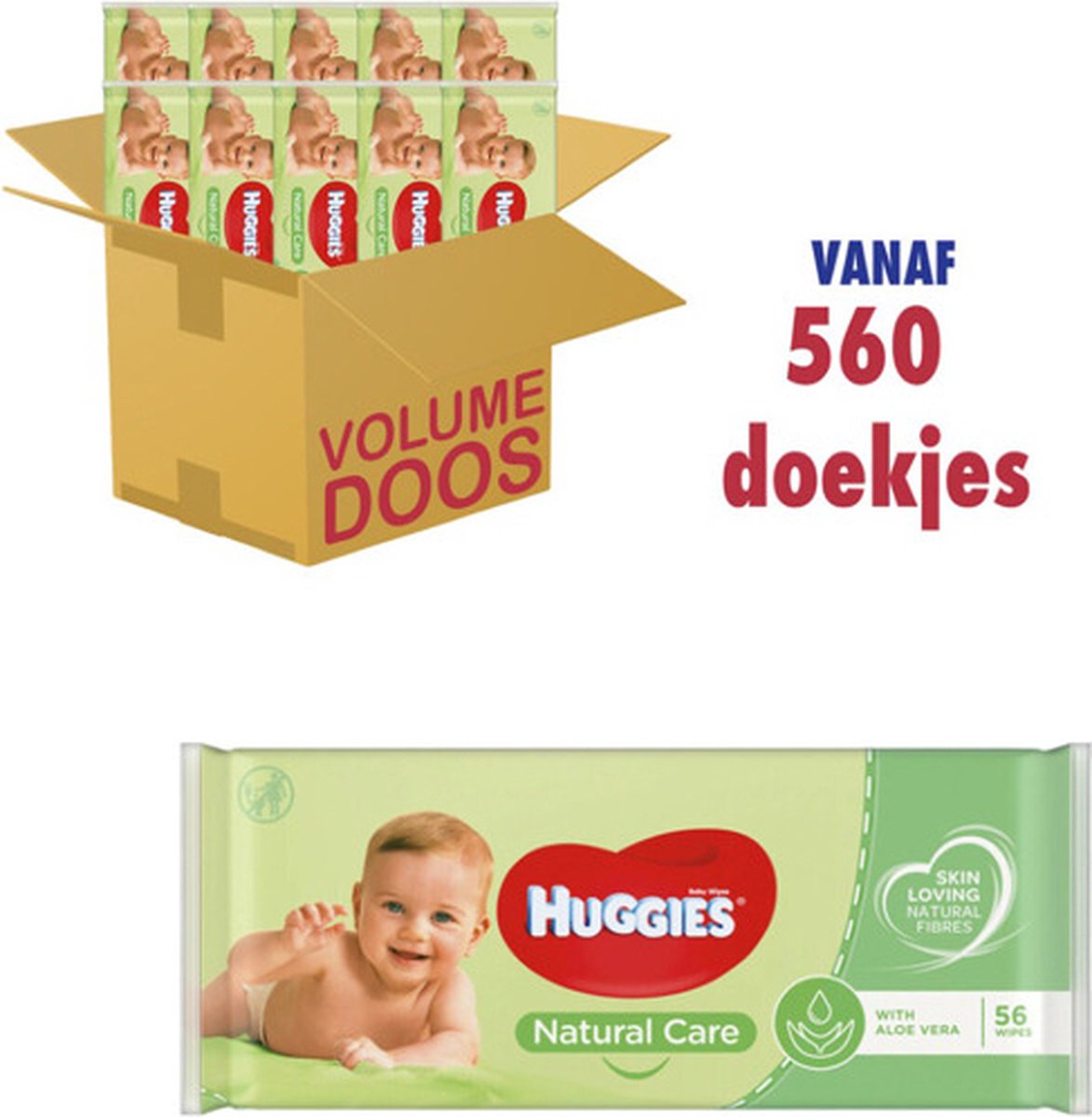 Huggies Baby Doekjes Natural Care Aloe Vera | bol