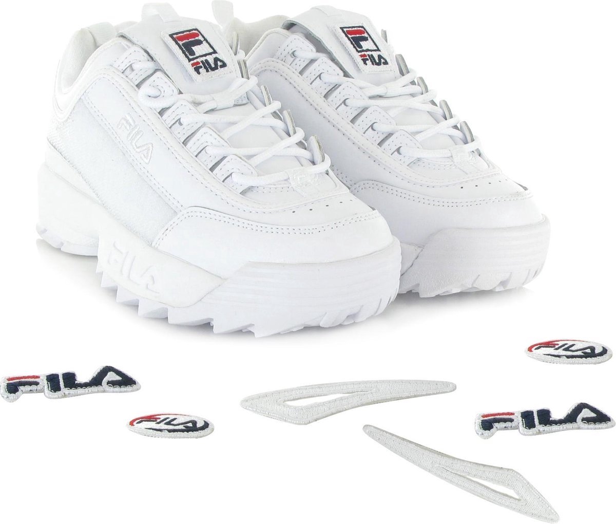 Fila Dames Sneakers Disruptor Ii Patches Wmn - Wit - Maat 37.5 - Cadeau ...