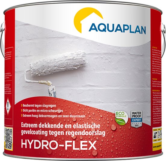 AquaPlan Hydro Flex Waterdichte Buitenmuurcoating - 10 liter | bol.com