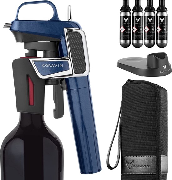 Coravin Wijnsysteem Timeless Two Elite Pro - Midnight Blue | bol.com