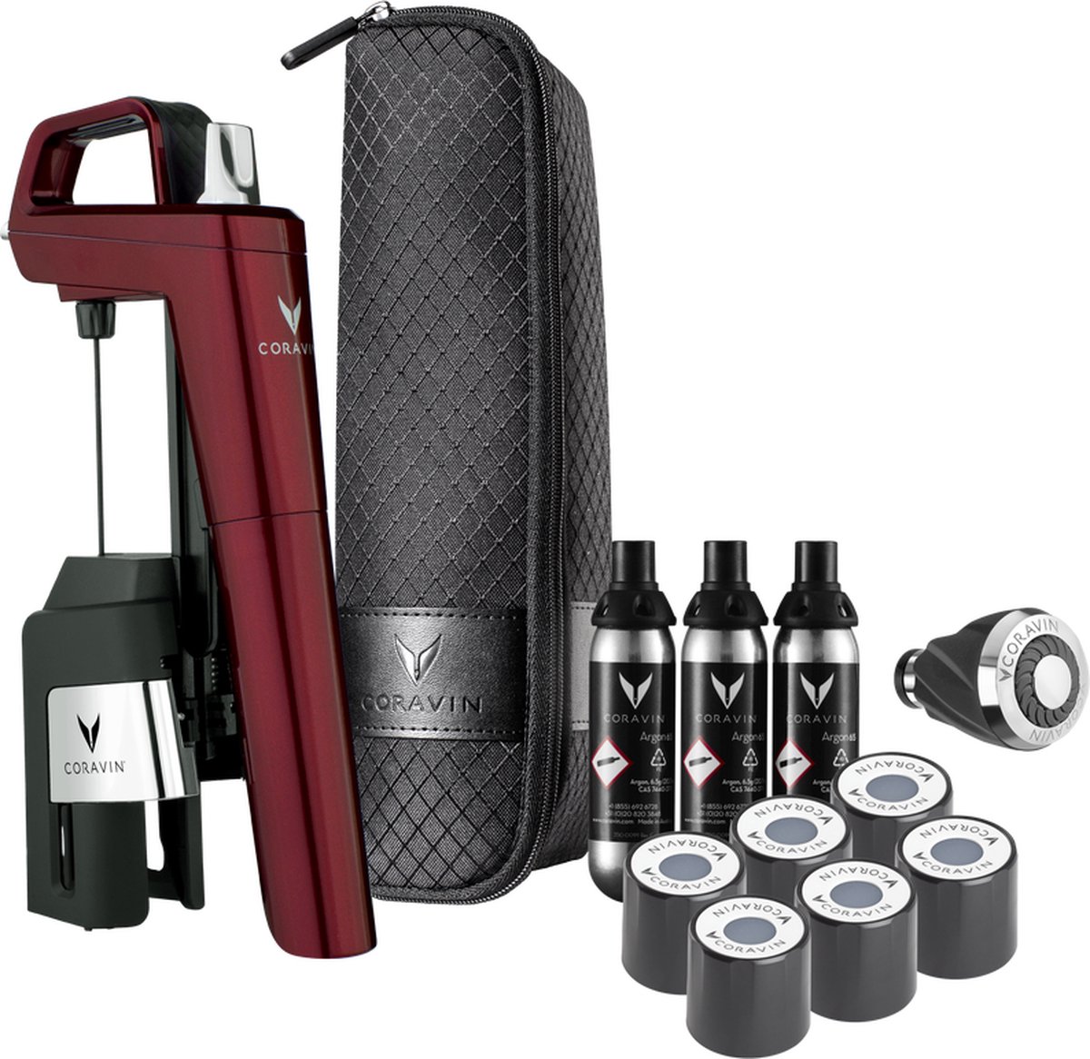 Coravin - Timeless Model Six+ wijnbewaarsysteem - 3 Coravin Pure Argon Capsules, 6... | bol