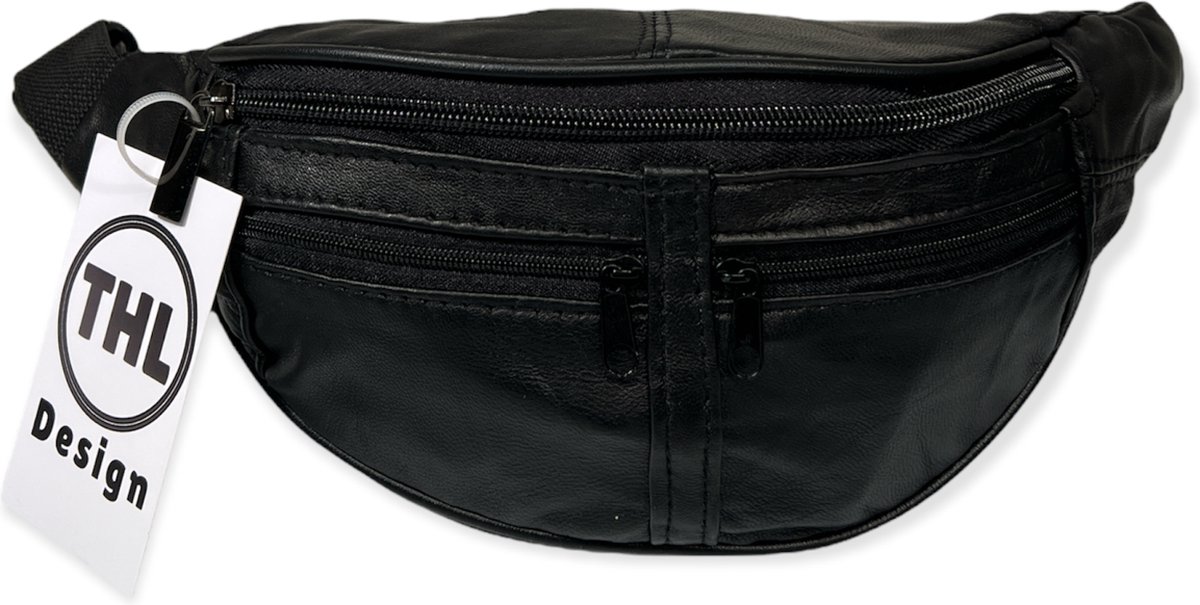 THL Design - Leren Heuptas Dames / Heren - Buideltas - Plat Model ...