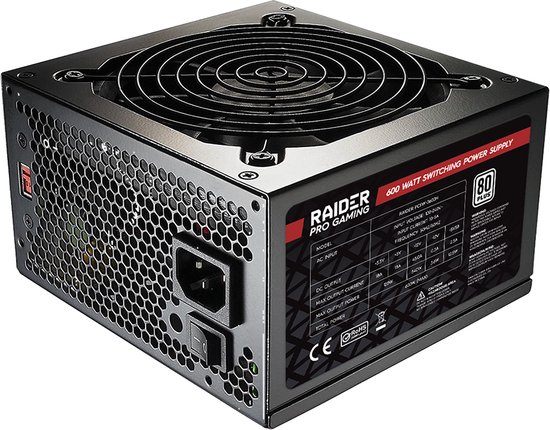 RAIDER PRO GAMING Power Supply - PC Voeding - PSU ATX 600 WATT | bol