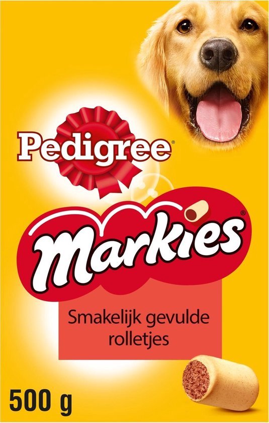 6x Pedigree Markies - Smakelijke Vleesrolletjes - 500g | bol