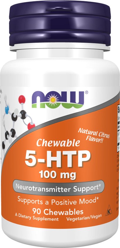 NOW FOODS 5-HTP 100 mg Chewables 90 tabl. | bol.com