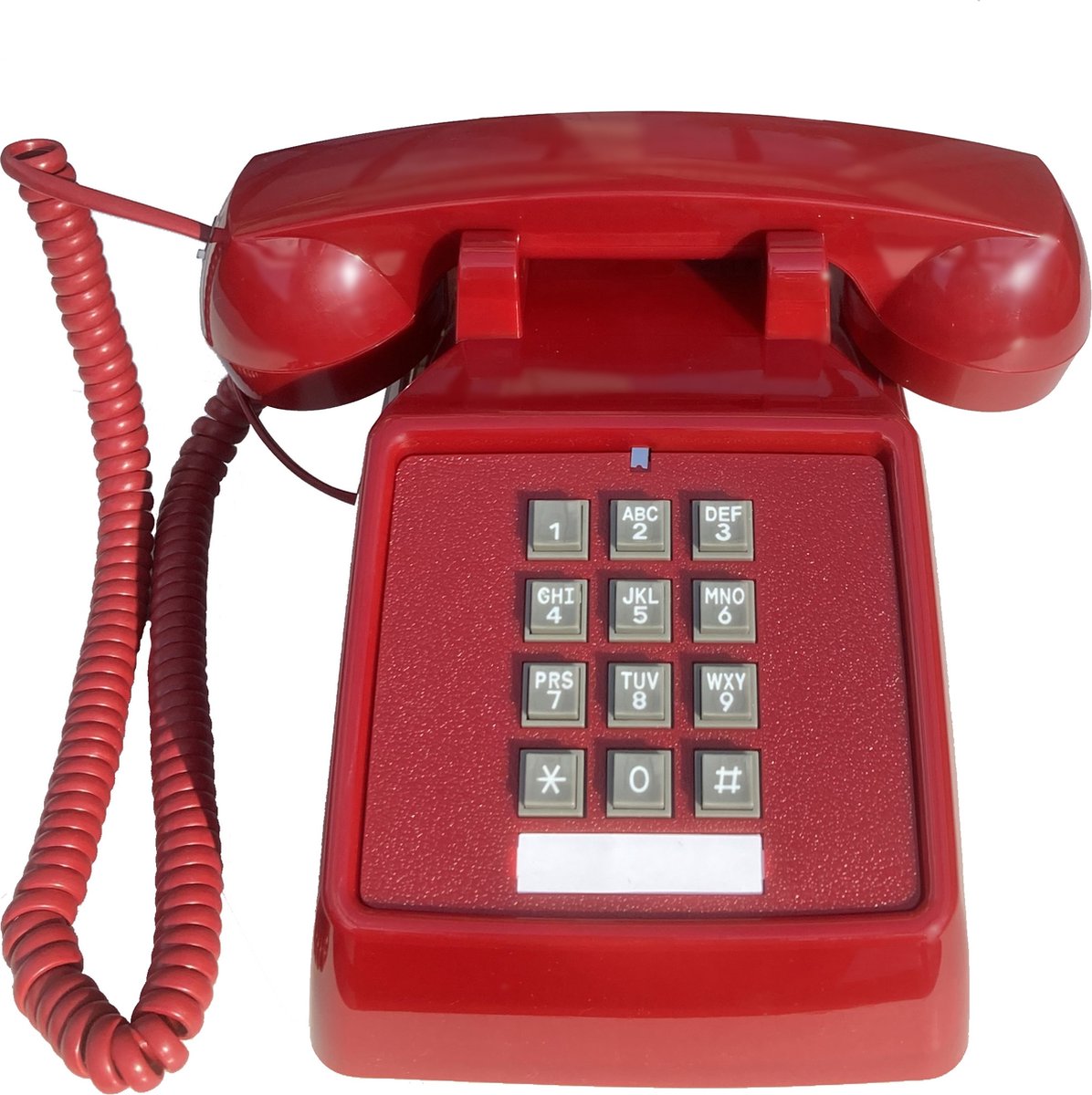 CT8020R Retro Vaste Telefoon - Druktoets - Mechanische Rinkelbel - Rood ...