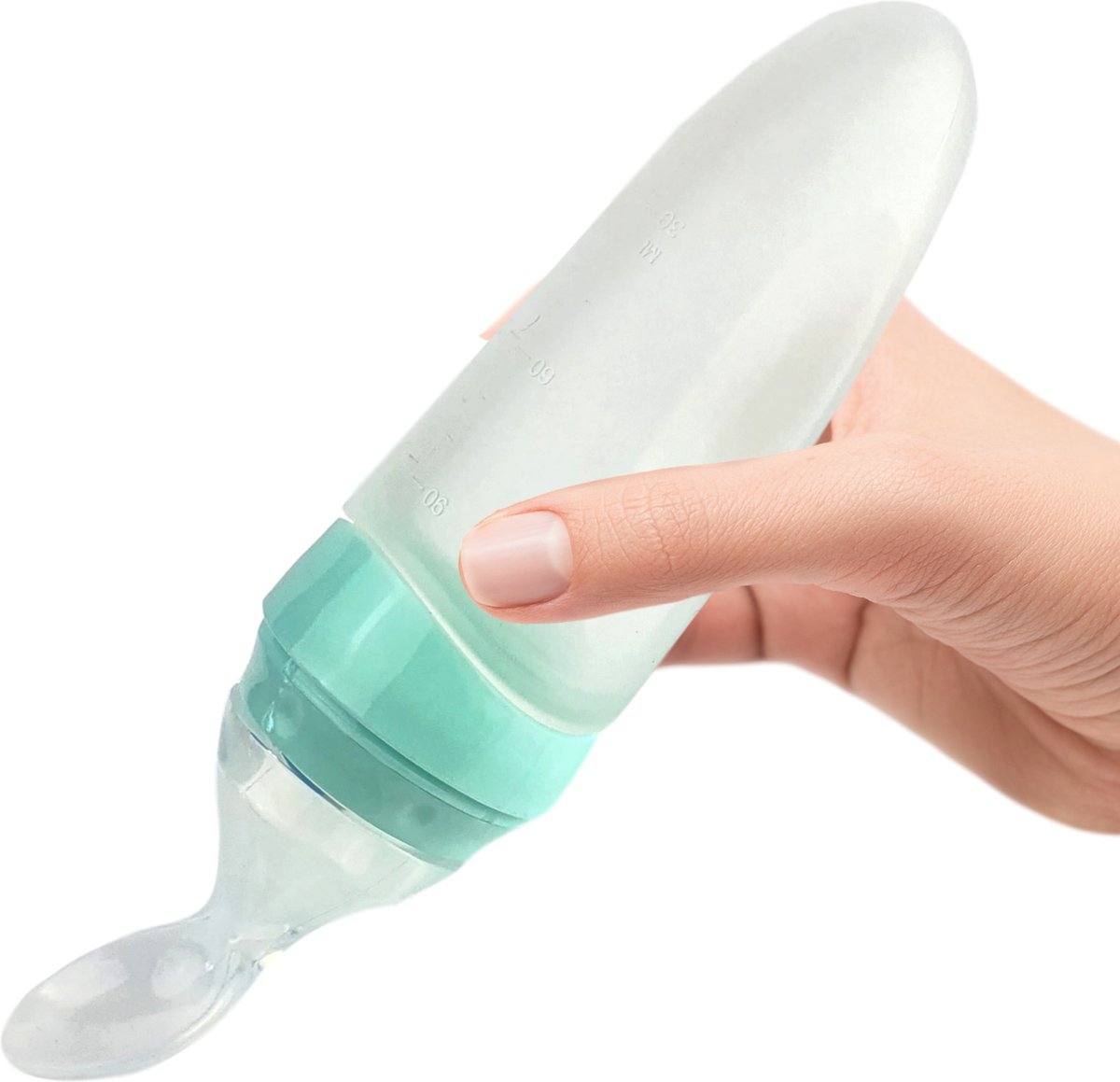 2 x Kinderbestek Lepeltje Babyfles Handige baby lepel Roze en Groen | bol.com