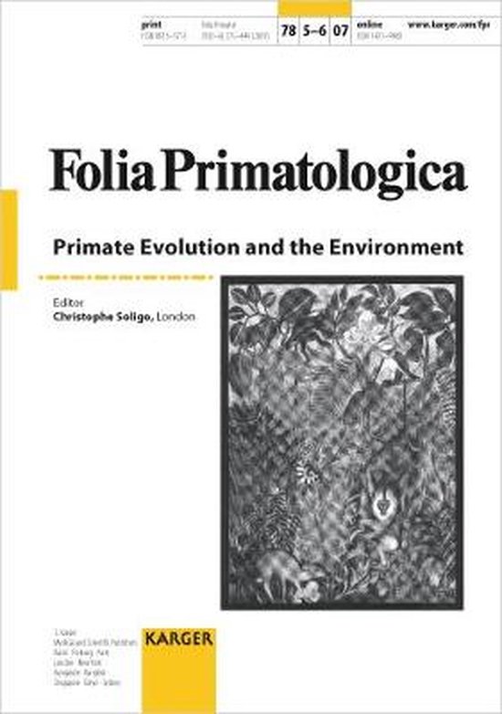 Primate Evolution and the Environment: Special Topic Issue ...