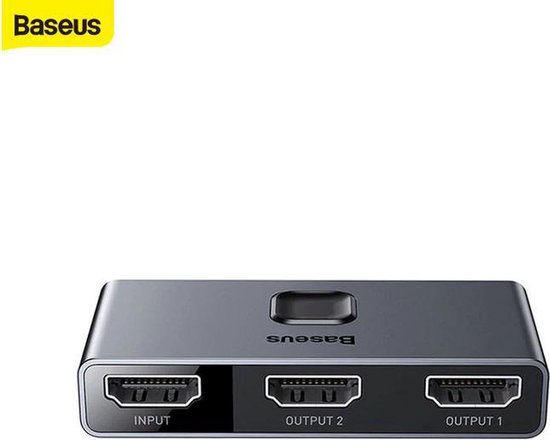 Baseus HDMI Splitter, HDMI Switch 4K, 1 in 2 Out 1 x 2 HDMI Splitter 1 ...