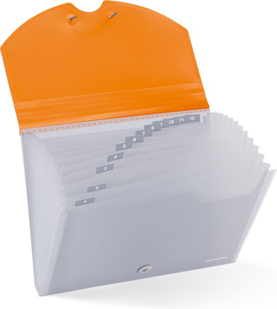 Aurora Harmonica/Sorteer mappen A4, 12 vakken met indextabs, doos met ...