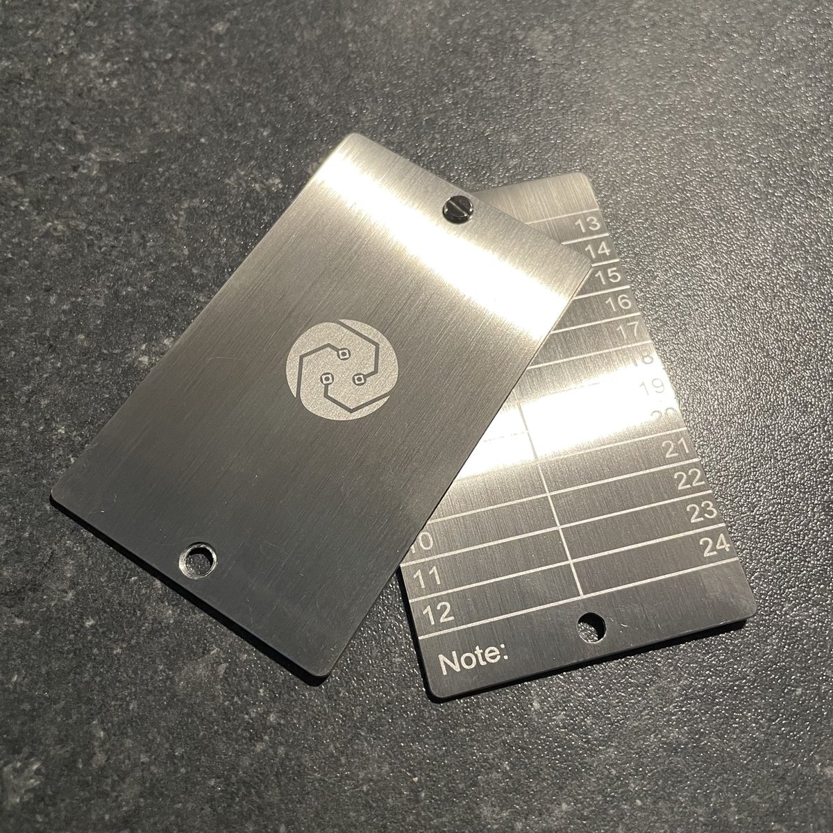 Crypto Seed Phrase Backup Plate - Stainless Steel - 2 x 24 Words ...