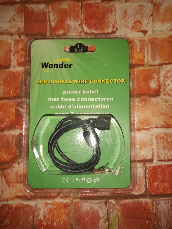 Wonder LED DOUBLE Wire connector, sluit 2 LEDstrips aan op 1 ...