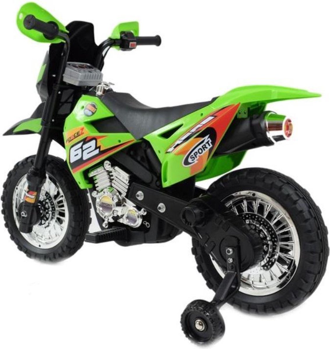 Crossmotor groen 6V, elektrische kinder motor | bol.com