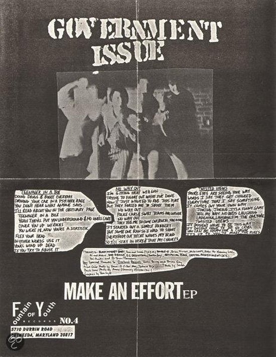 Government Issue - Make An Effort (7" Single), Government Issue ...