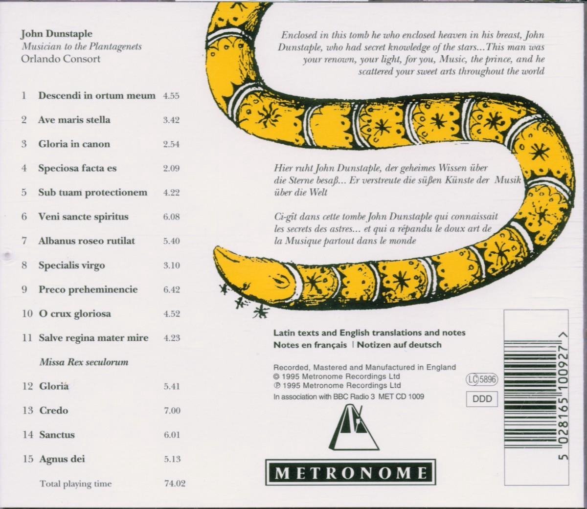 Musician To The Plantagenets, J. Dunstable | CD (album) | Muziek | bol.com