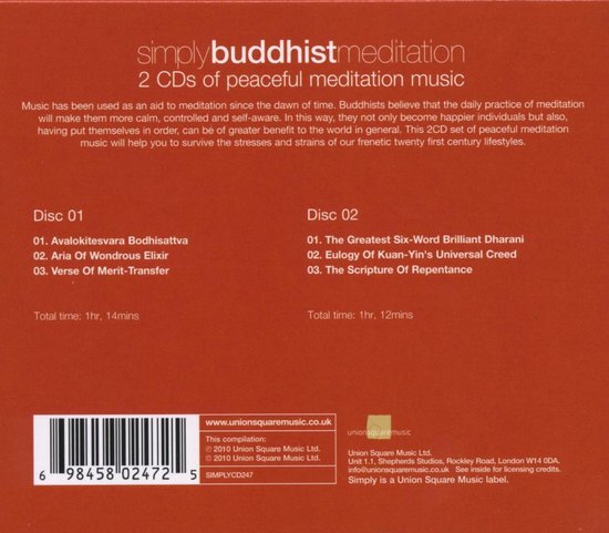Simply Buddhist Meditation, various artists | CD (album) | Muziek | bol