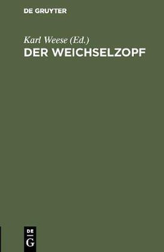 Der Weichselzopf | 9783111264318 | Boeken | bol