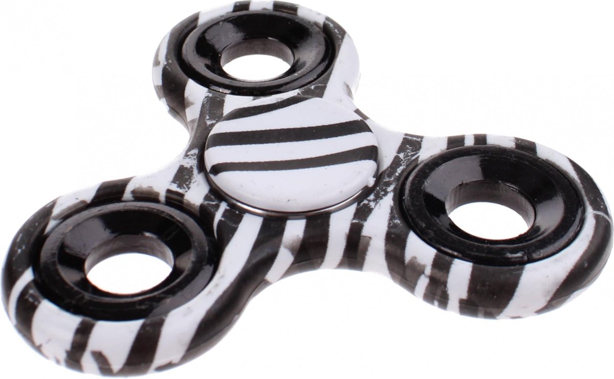 Toi-toys Fidget Spinner Zebra Print 8 Cm | Games | bol.com