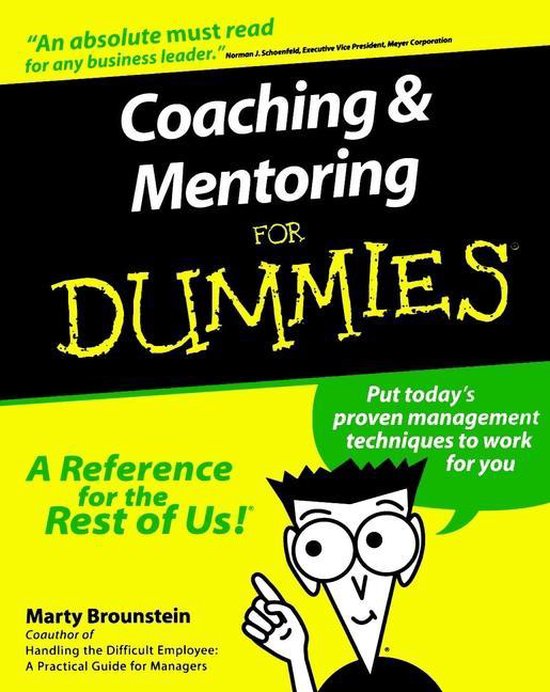 Coaching & Mentoring for Dummies, Marty Brounstein | 9780764552236 ...