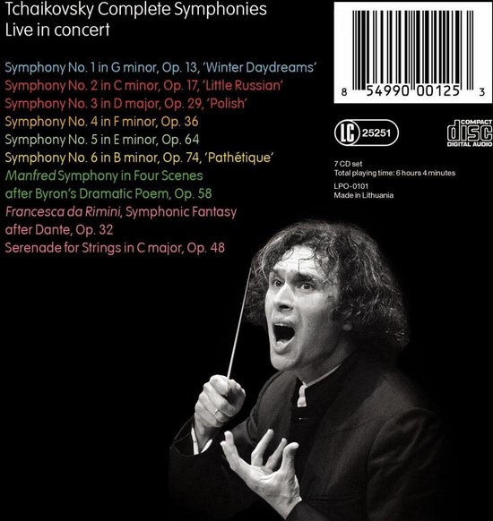 Tchaikovsky Complete Symphonies (7 Cd Box), Vladimir Jurowski | CD ...