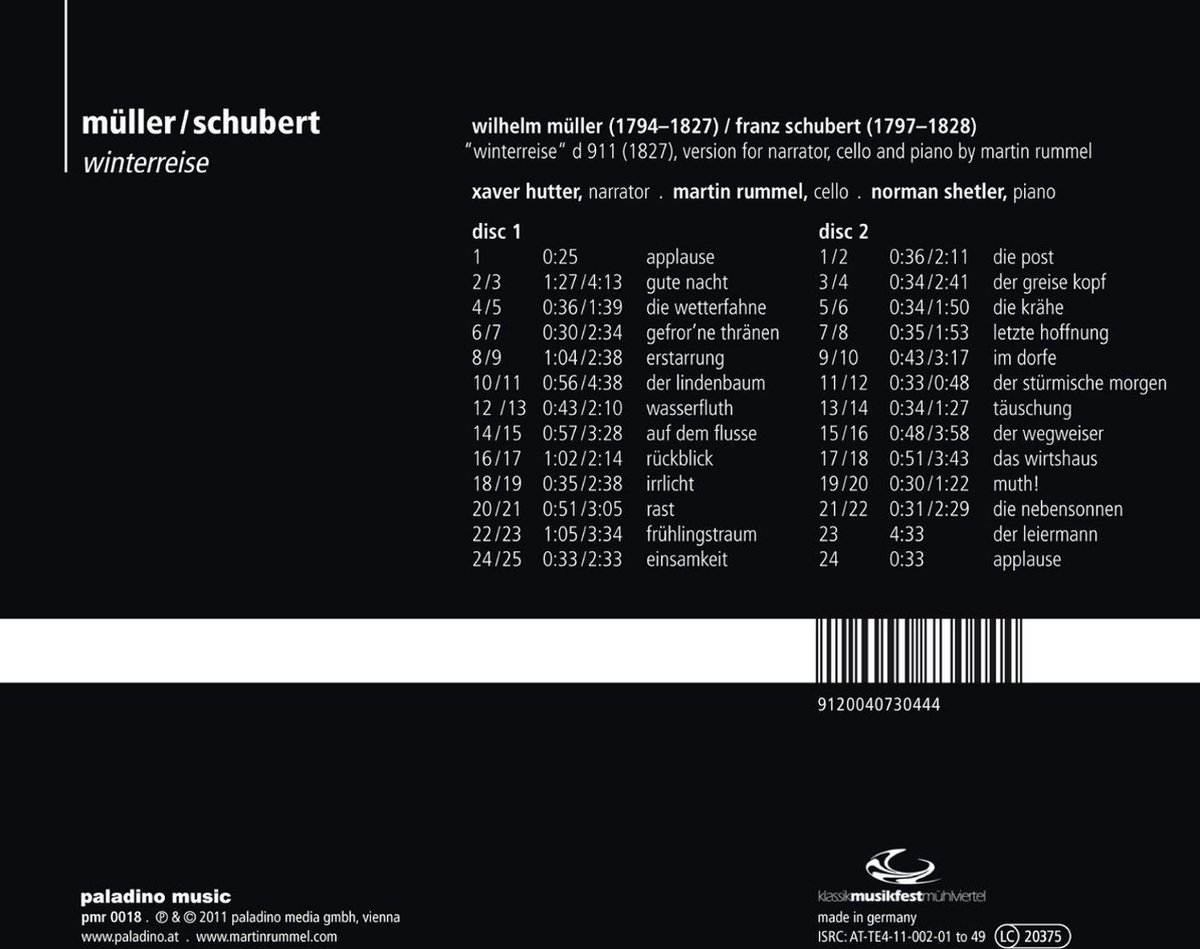 Xaver Hutter, Martin Rummel, Norman Shetler - Müller/Schubert ...