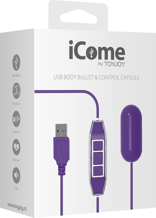 ICOME BY TOYJOY-USB BODY BULLET CONTROL CAPSULE PRP-Vibrator | bol.com
