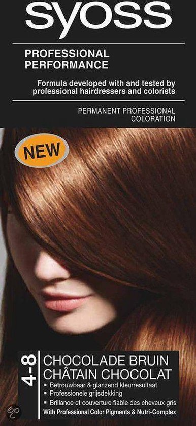Syoss 4-8 Chocoladebruin haarverf 3st | bol.com