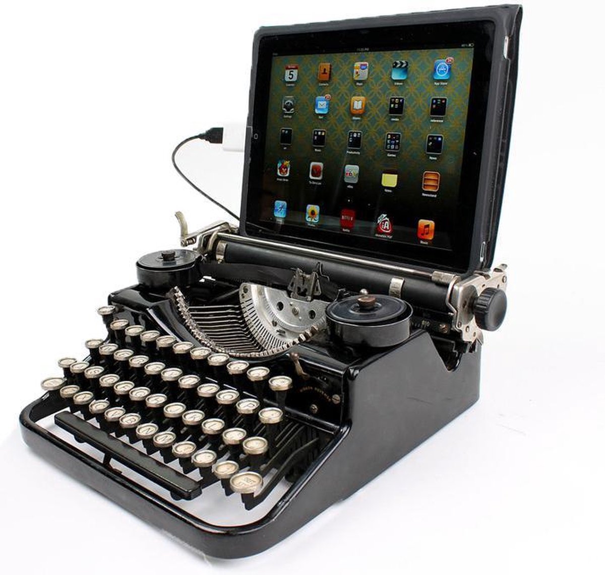 USB Typewriter Underwood Computer Keyboard iPad Stand | bol.com