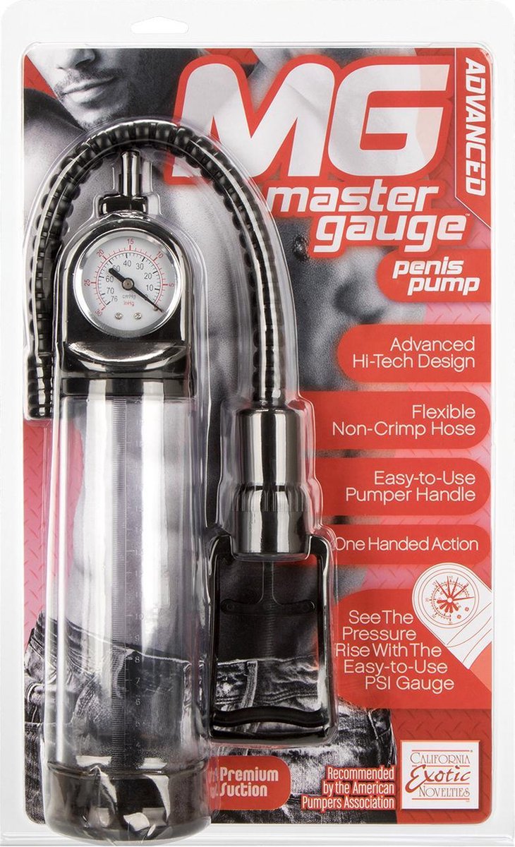 CalExotics - Master Gauge Penis Pump - Pumps Penis Transparant | bol.com