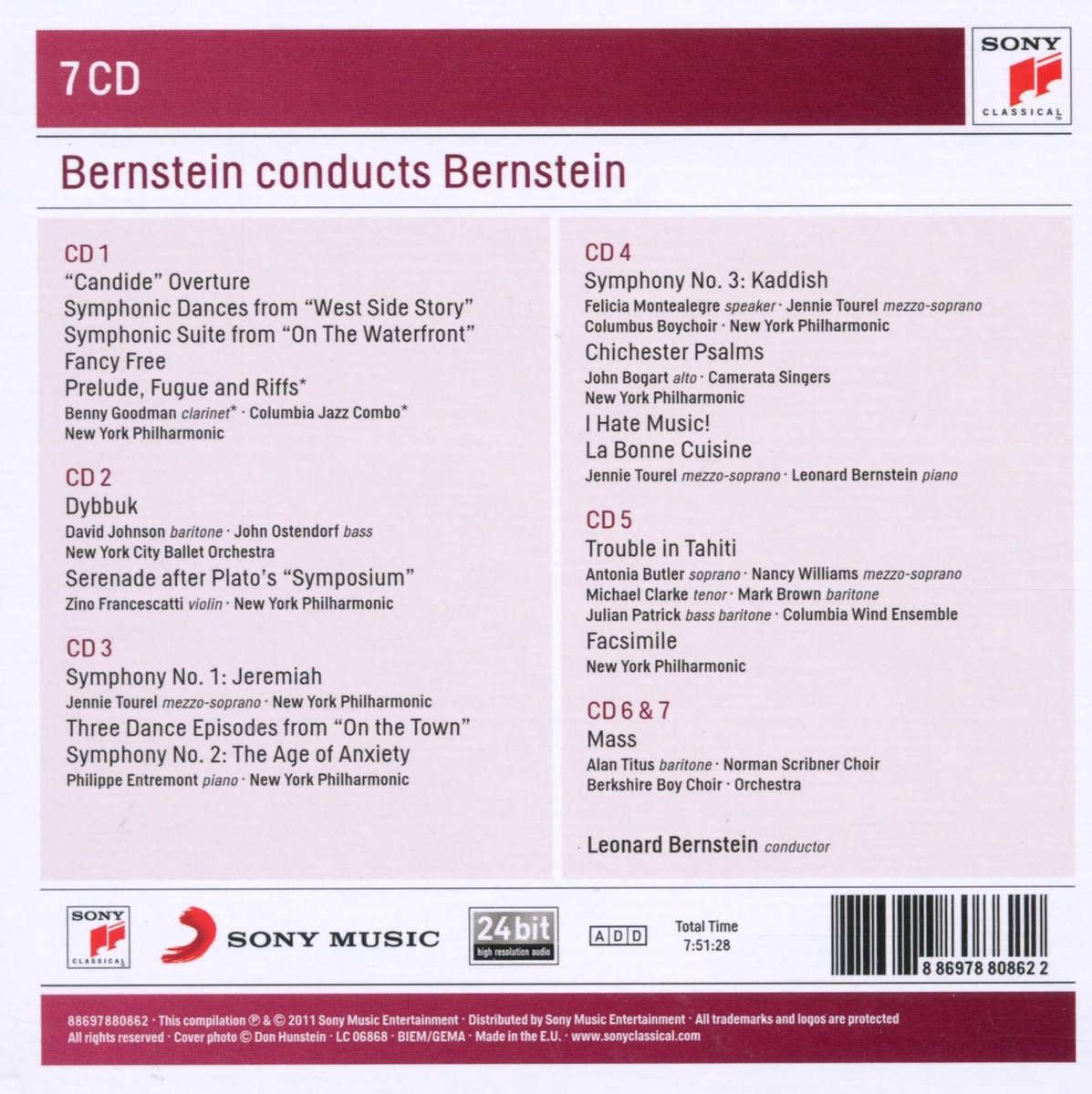 Bernstein Conducts Bernstein, Leonard Bernstein | CD (album) | Muziek ...