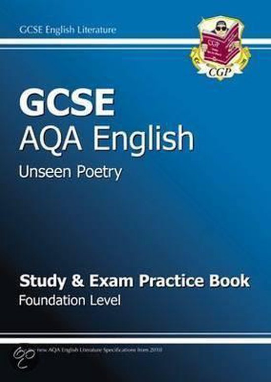 GCSE English AQA Unseen Poetry Study & Practice Book Foundation ...