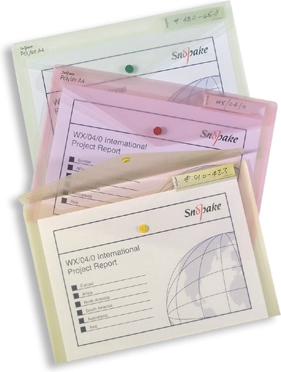 Snopake Polyfile A5 Clear, A5, Polypropyleen (PP), Transparant, 220 mm ...