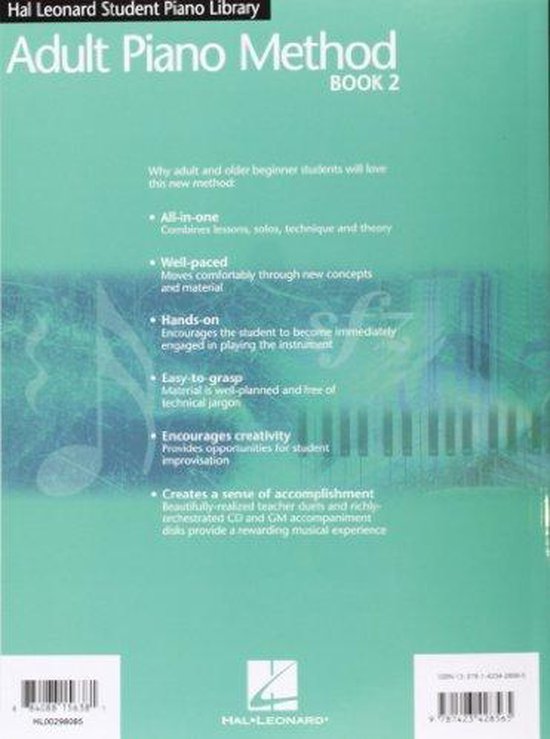Hal Leonard Adult Piano Method Book 2, Mona Rejino | 9781423428565 | Boeken | bol.com