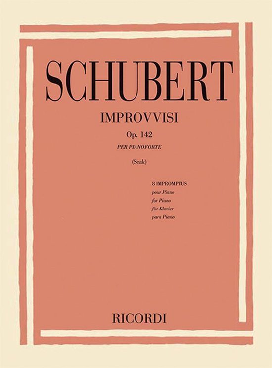 Improvvisi Opus 142, Franz Schubert | 9790041830025 | Boeken | bol.com
