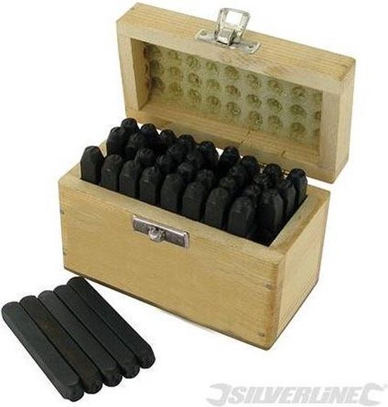 Silverline doorslagenset - 36-delige slagletter- en cijferset | bol.com