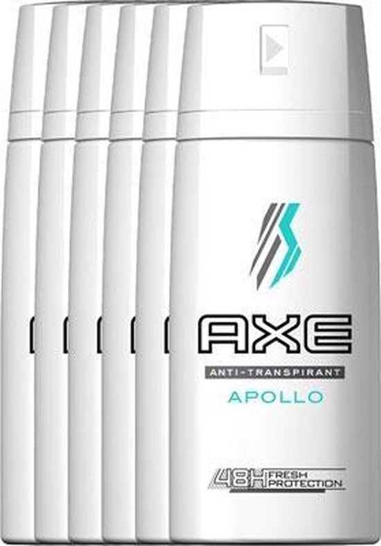 AXE Apollo Anti-Transpirant Deodorant - 6 x 150 ml - Voordeelverpakking ...