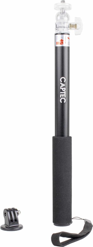 Captec Longpod, extra lange Selfie Stick met balhoofd, voor Rollei, Ricoh, Sony,... | bol.com