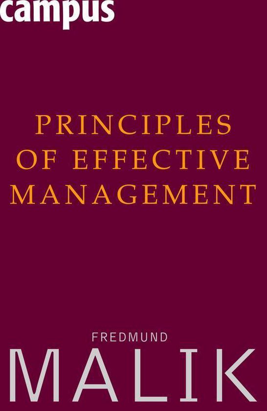 Die Malik ManagementSysteme - Principles of Effective Management (ebook ...