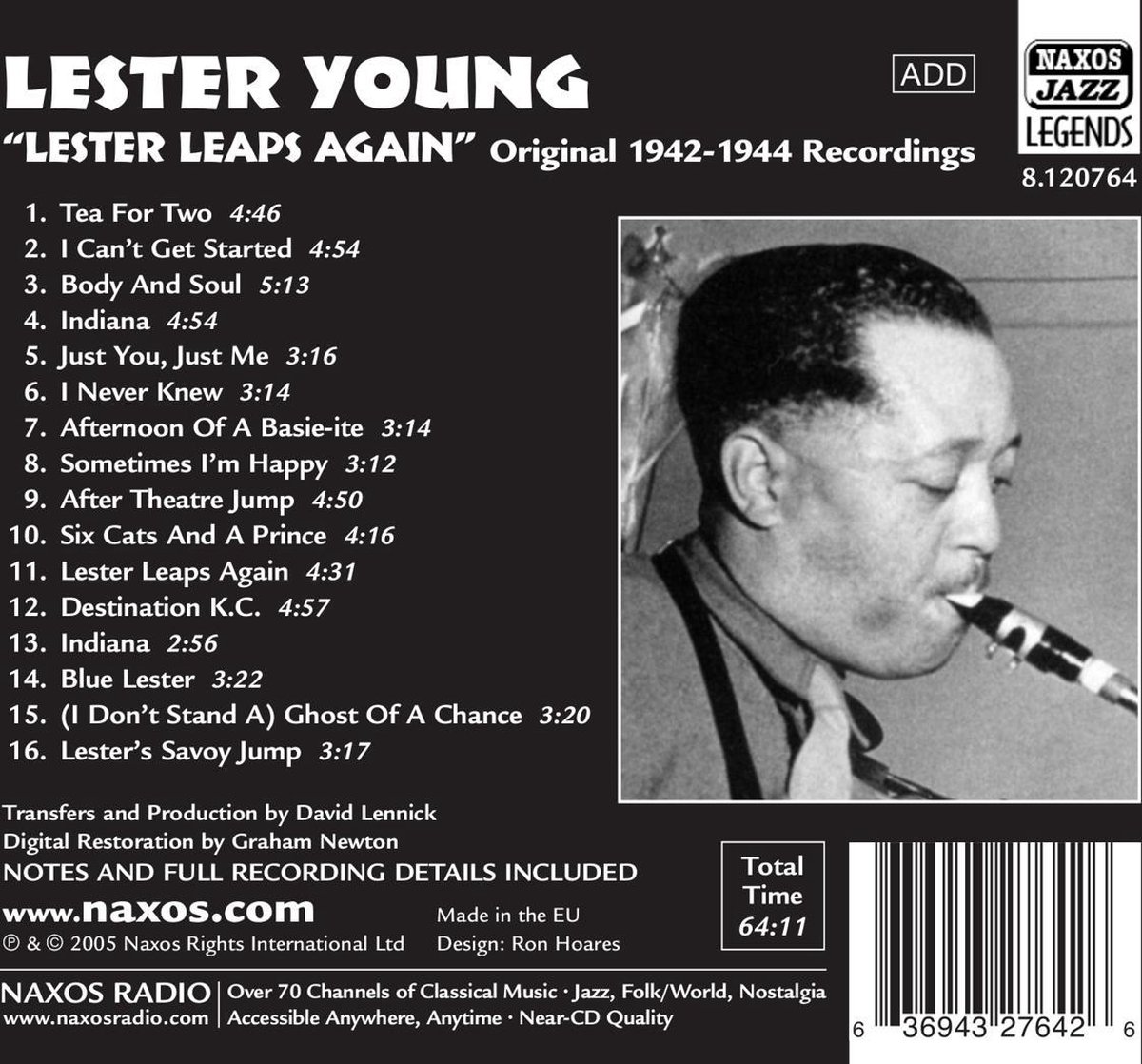 Lester Young - Lester Leaps Again (CD), Young,lester | Muziek | bol