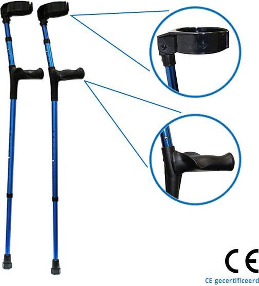 Doppen voor Ergonomische Elleboogkrukken Loopkrukken Ziekenhuiskrukken ...