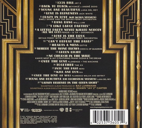The Great Gatsby, Original Soundtrack | CD (album) | Muziek | bol.com