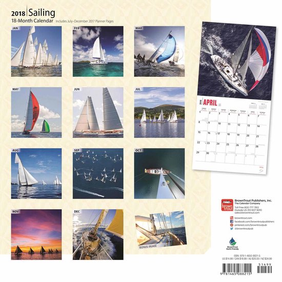 Zeilen - Sailing Kalender 2018 | bol.com