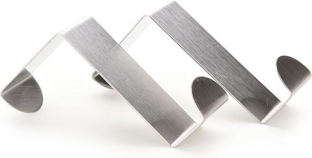 RVS deurhaak set - 4 stuks - deurkapstok - deurhanger - ophanghaak ...
