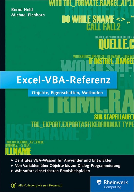 Excel-VBA-Referenz (ebook), Bernd Held | 9783836238373 | Boeken | bol