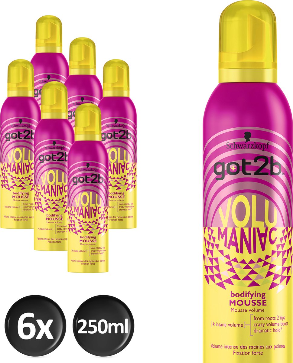 Got2B Volumaniac Mousse x6 | bol.com