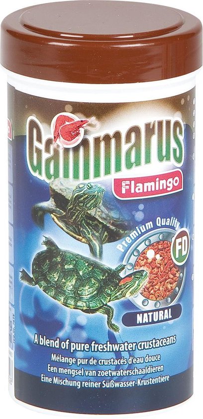 Flamingo - Vlokreeft Schildpadden Natuurvoer - 250 ml | bol