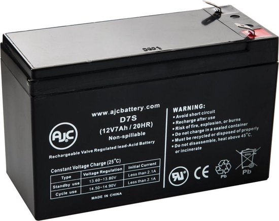 Aritech Aritech 12V 7Ah Alarm vervangingsaccu | bol
